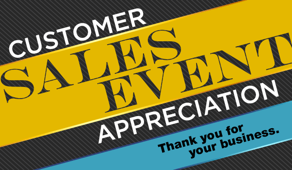 Customer Appreciation Sale
